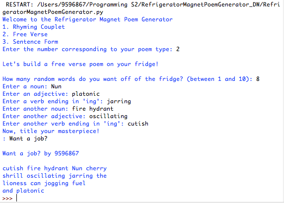 Semester 2 Of Skyline Hs Programming 1